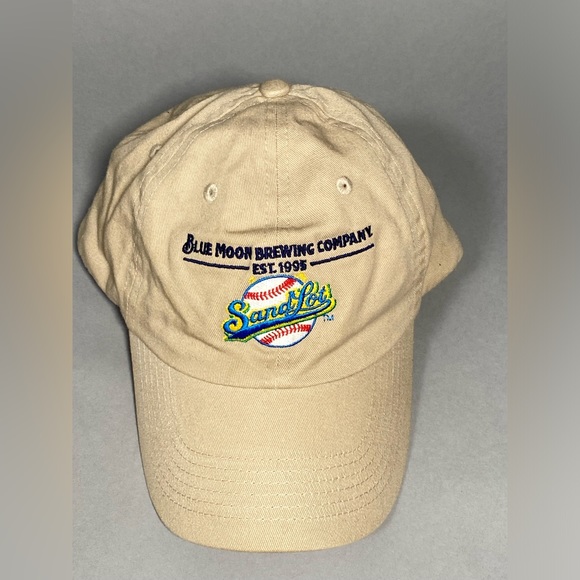 Accessories | Sandlot Blue Moon Brewing Company Khaki Baseball Cap ...